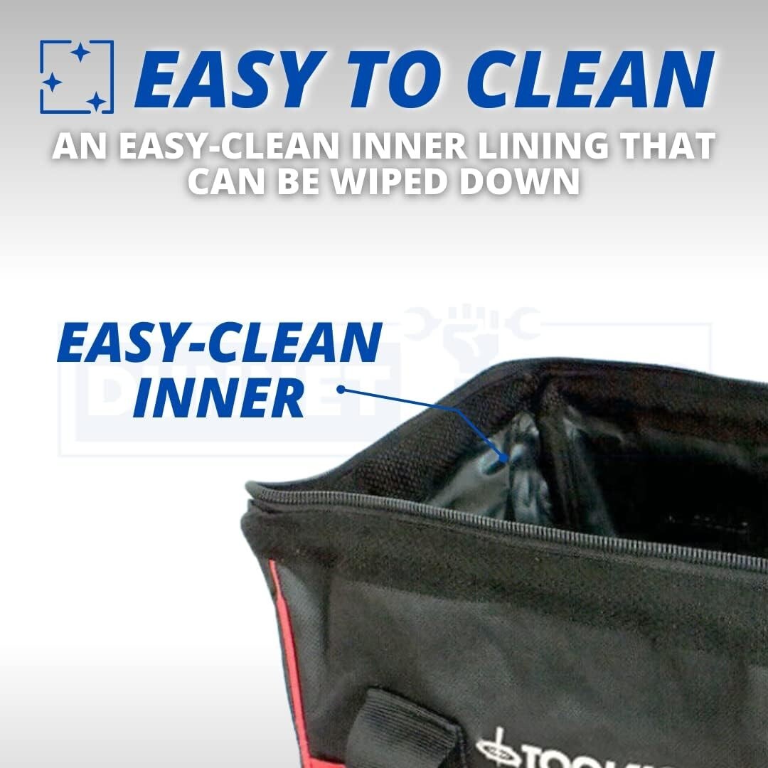 12" Nylon Tool Bag Heavy Duty DIY Storage Zip-up Holdall Toolbag Tools ...