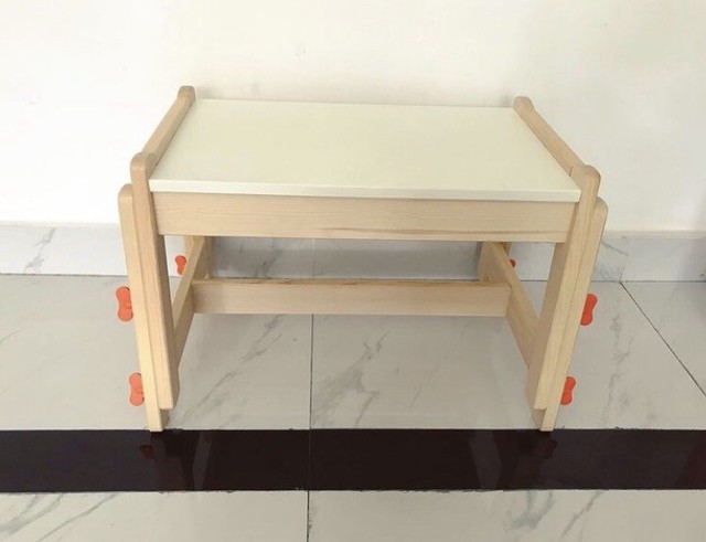 IKEA Flisat Child Bench Adjustable Light Wood Pine Assembly Required ...