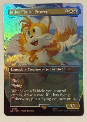 Miles "Tails" Prower Borderless Rainbow Foil - Mythic - Secret Lair MTG ...