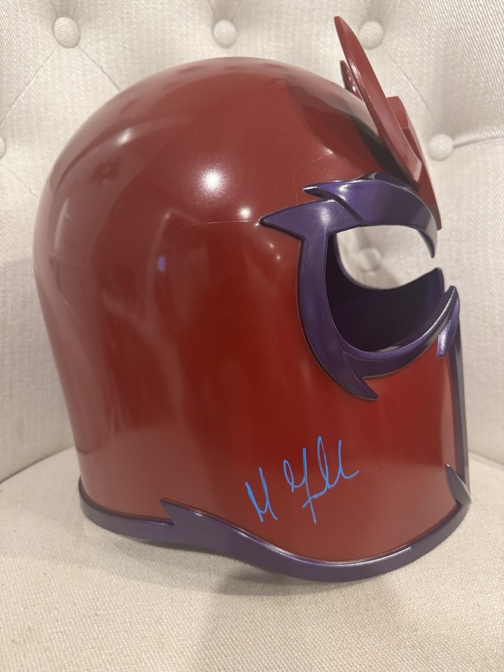 MICHAEL FASSBENDER SIGNED MARVEL LEGENDS MAGNETO HELMET X-MEN 97 ...