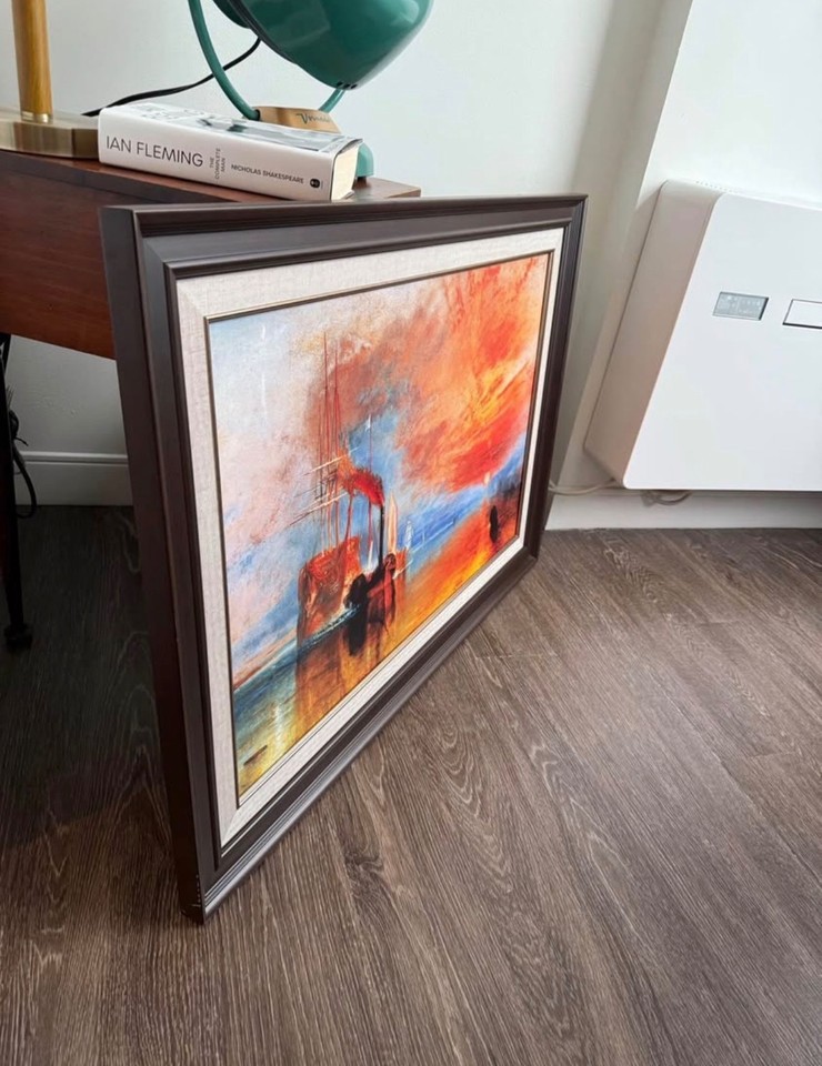 large wall art framed DECORARTS - The Fighting Temeraire by William ...