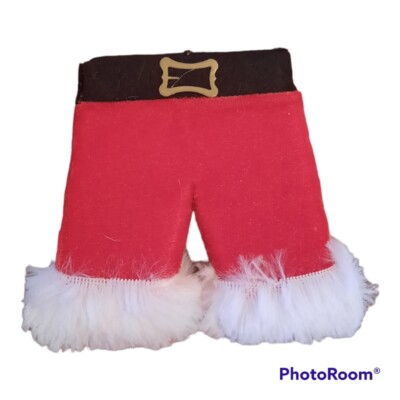 Velvet Santa Pants Christmas Ornament 3.5" | eBay