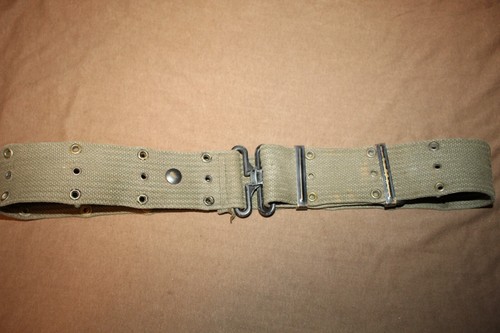 Original WW2 U.S. Army Combat Used OD Web Gun/Equipment Belt | eBay
