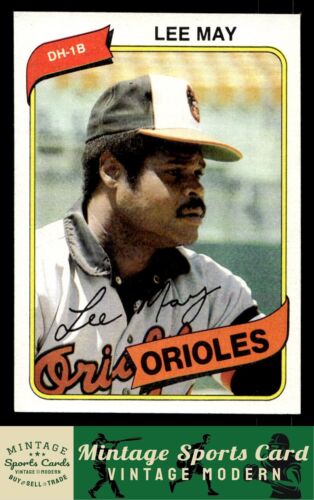 1980 Topps - Lee May - #490 Baltimore Orioles | eBay