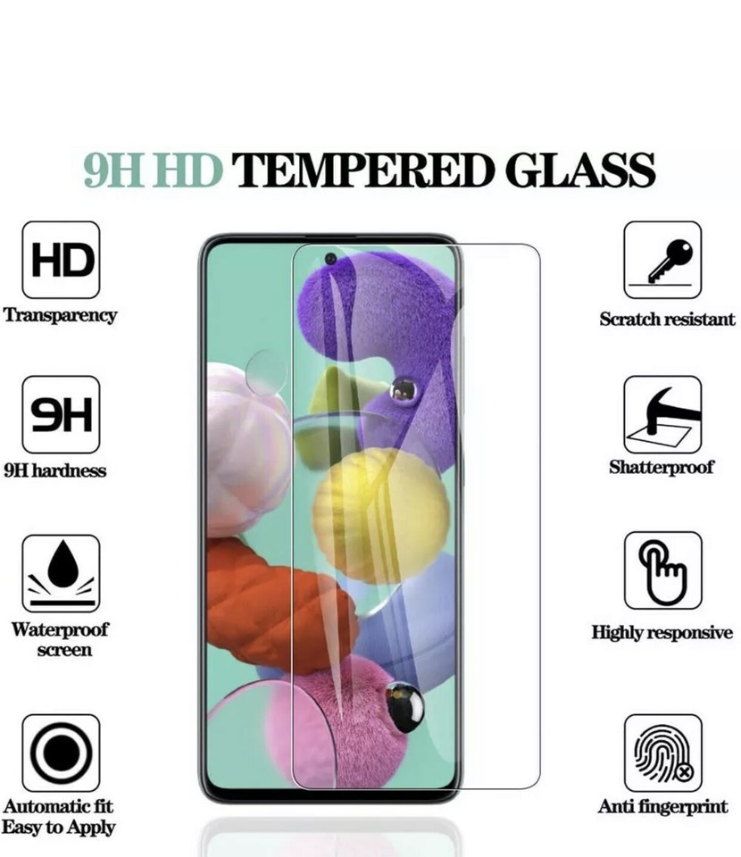 2X For Samsung Galaxy S23 FE Premium Clear Tempered Glass Screen ...