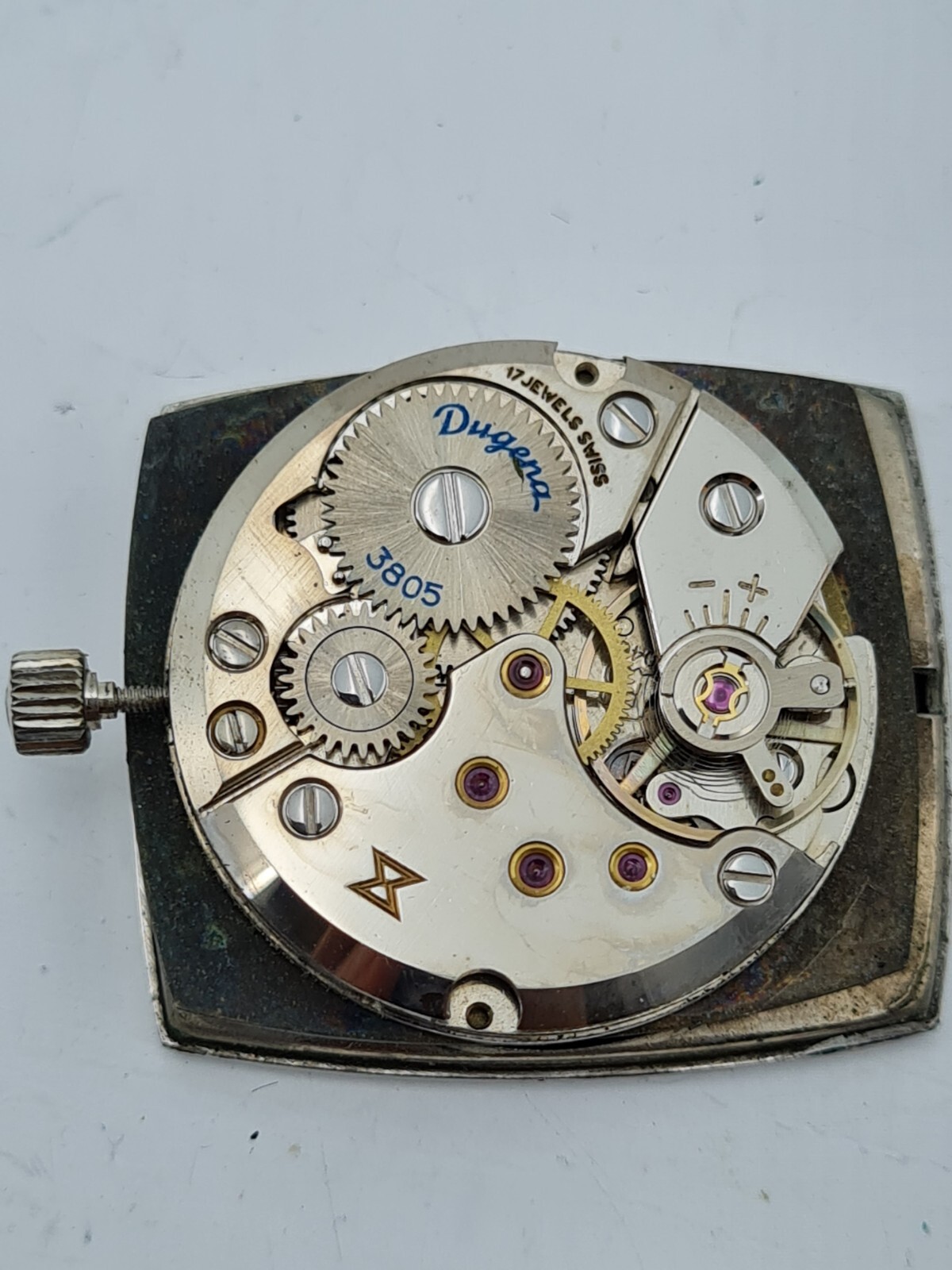 Dugena EDOX Blue Dial Panzer Tank Swiss Made Military Men's Wrist Watch ...