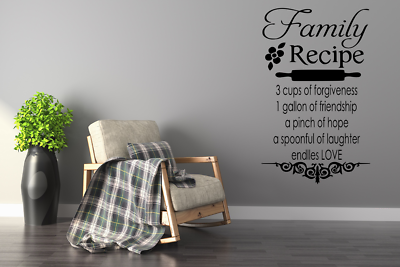 Family Recipe Wall Art