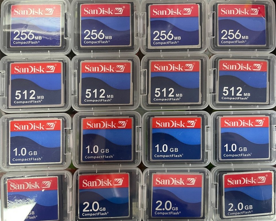 Sandisk 2GB 1GB CF Compact Flash Card 512MB 256MB 128MB 64MB 32MB CF ...