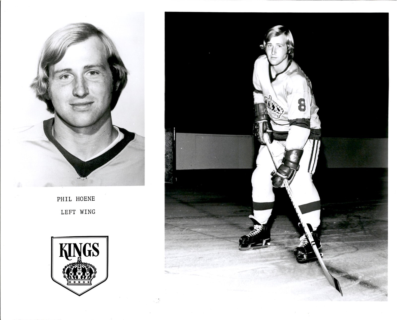 PF2 Original Photo PHIL HOENE SPRINGFIELD KINGS LOS ANGELES KINGS ...