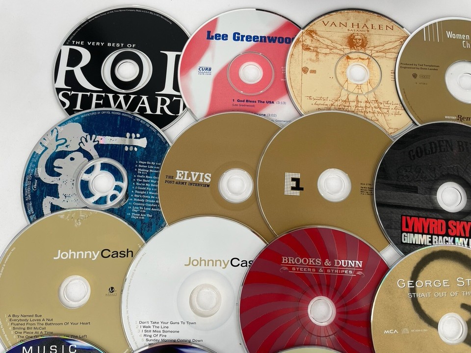 Metal CD Lot Metalcore Hardcore Rock Van Halen Skynyrd AC DC Iron ...