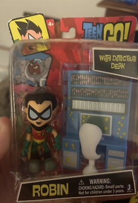 Teen Titans Go! Robin with Detective Desk New Figure Jazwares | eBay