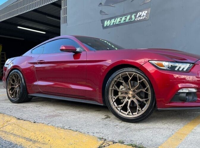 20'' Stance SF10 Bronze Brushed Staggered wheels for Ford Mustang S650 ...