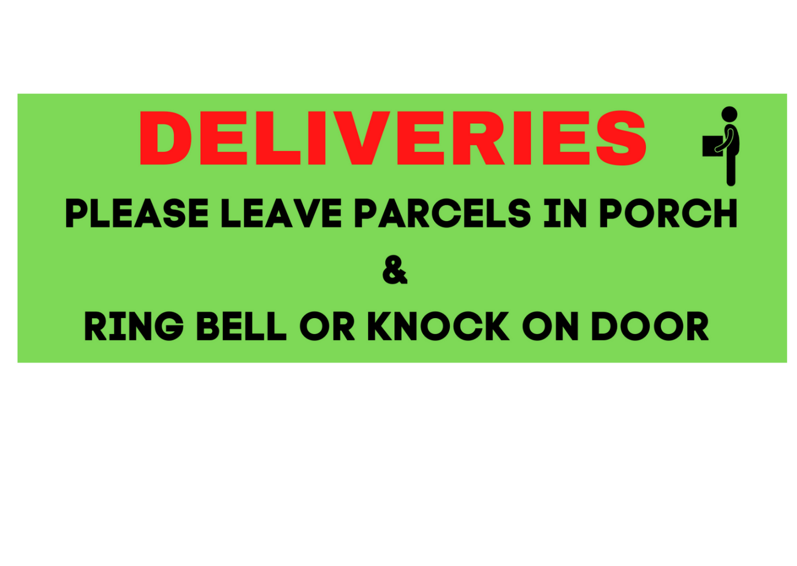 delivery instructions signs parcel letters instructions stickers UK ...