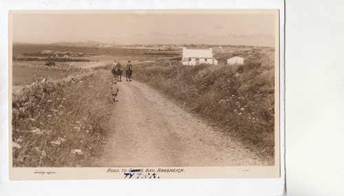 Vintage RP Postcard - Road To Cable Bay , Rhosneigr , Anglesey , North ...