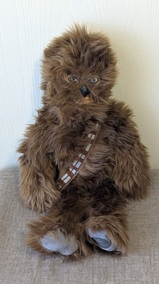 Disney Store Chewbacca Plush 20" Star Wars Blue Eyes Bandolier Wookiee ...