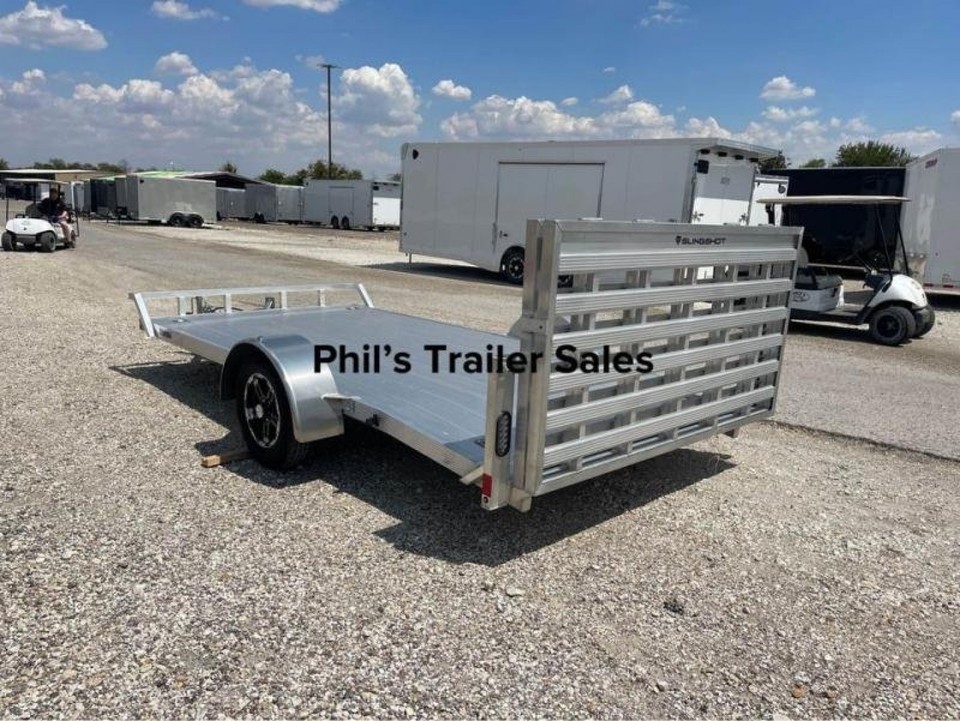 ALL ALUMINUM 6.5x14 Utv trailer slingshot trailer 7 ft ramp Utility ...