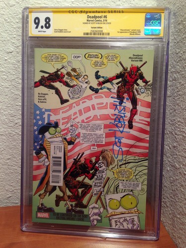 Deadpool #6 9.8 CGC SS Scott Koblish Signed 1st 2099 Warda Wilson NM/MT ...