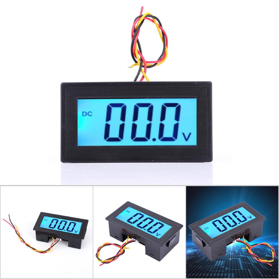 YB5135DB LCD Digital Display Three Wire Voltage Meter Monitor Voltmeter ...
