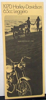1970 Harley Davidson 65cc Leggero Motorcycle Dealer Sales Brochure ...