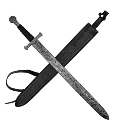 Custom Hand Forged Damascus Sword Medieval Tone Vikings Style for ...