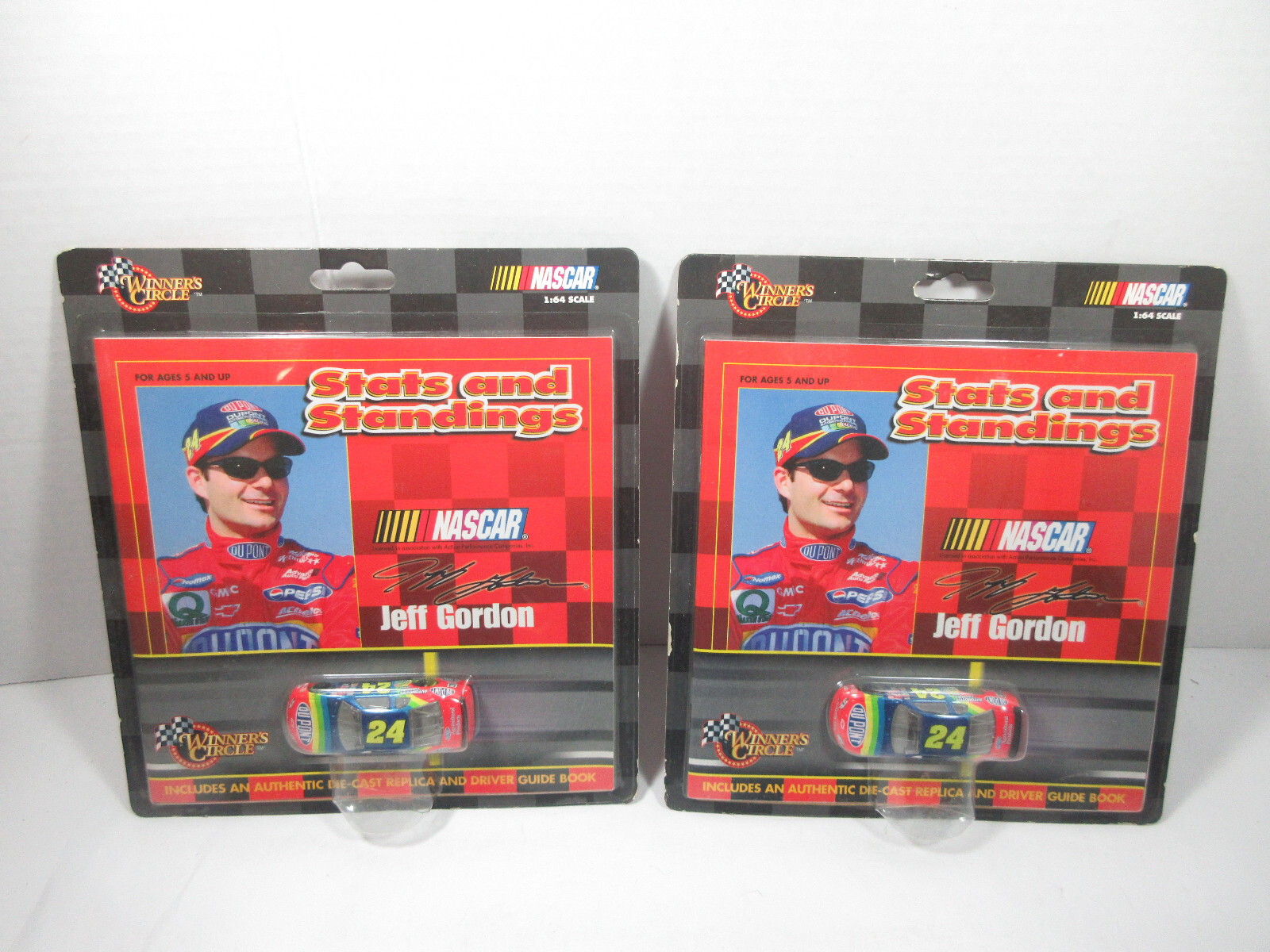 vintage lot 2 new 1999 Winners Circle Nascar Jeff Gordon #24 race car 1 ...