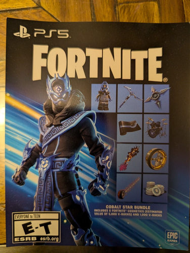 Fortnite Cobalt Star Bundle Code - PS5 | eBay