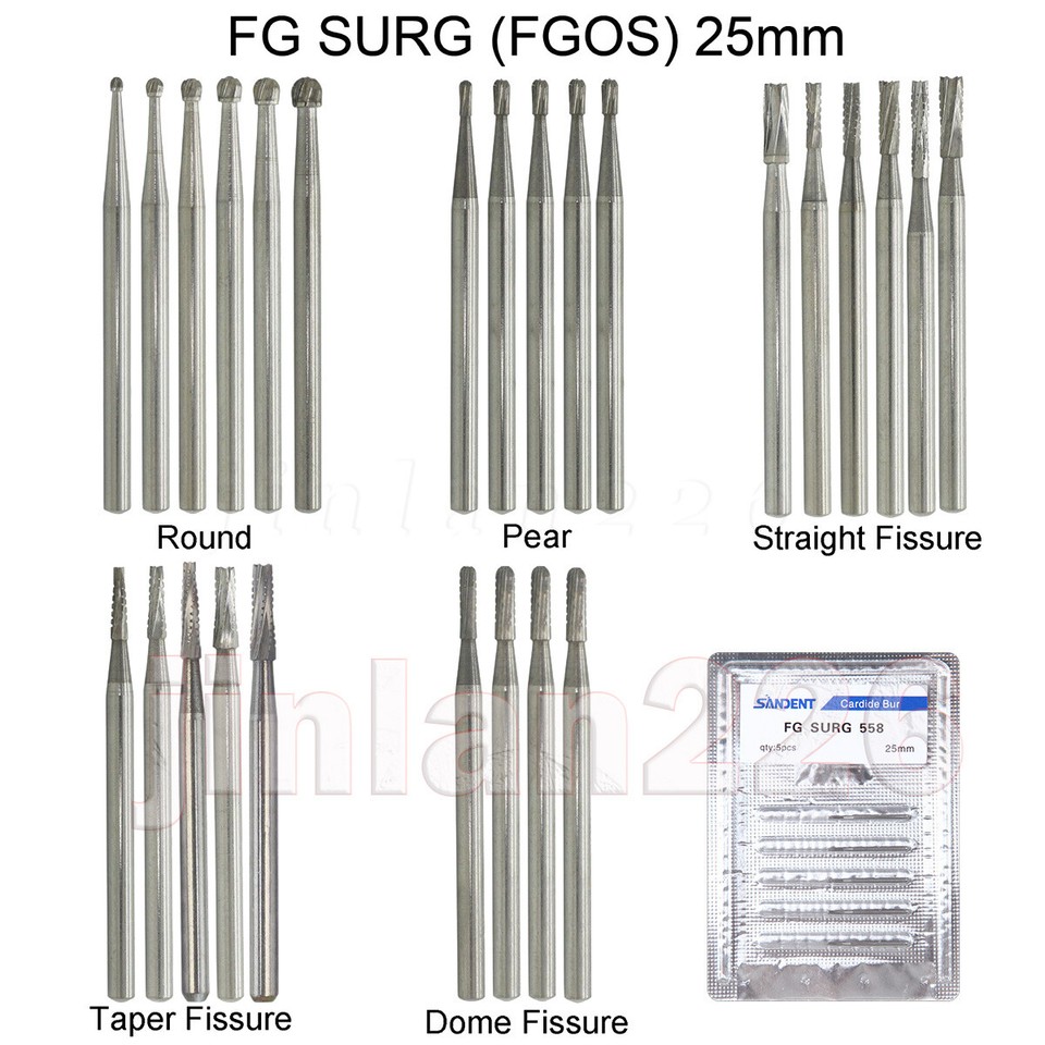 67 Types Dental Round Tungsten Carbide FG Bur For Surgical High Speed ...