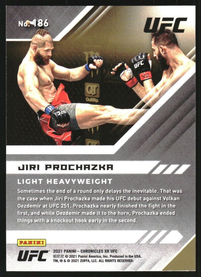 2021 Panini XR UFC #186 Jiri Prochazka | eBay