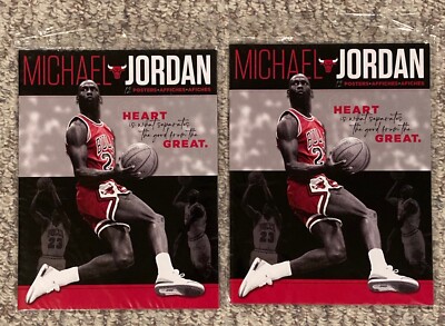 (2) MICHAEL JORDAN CHICAGO BULLS (12 POSTERS) SEALED IN NEW PACKAGE | eBay