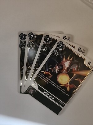 4X Infermon BT2-062 R - Digimon Card Game | eBay