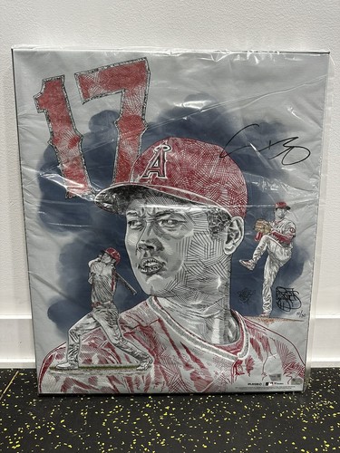 Shohei Ohtani Autographed Canvas Limited /50 Giclee Leso | eBay