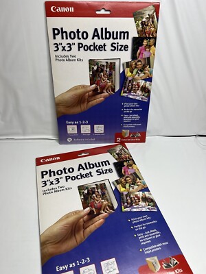 Canon Create Your Own Photo Album 3" x 3" Pocket Size (Two Album Kits) 2 Pack 660685008069| eBay