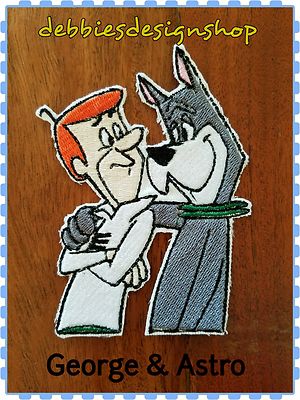 The Jetsons Iron on Patches, George, Jane, Astro, Judy, Elroy and Rosie ...