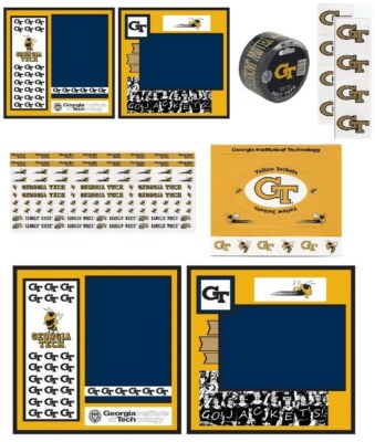 Georgia Tech Yellow Jackets Scrapbook Kit Stickers Paper U-SELECT 6 ...
