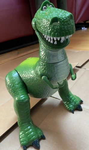 Pixar Disney Store Large 12” Talking Rex Deluxe Dinosaur Figure Toy ...