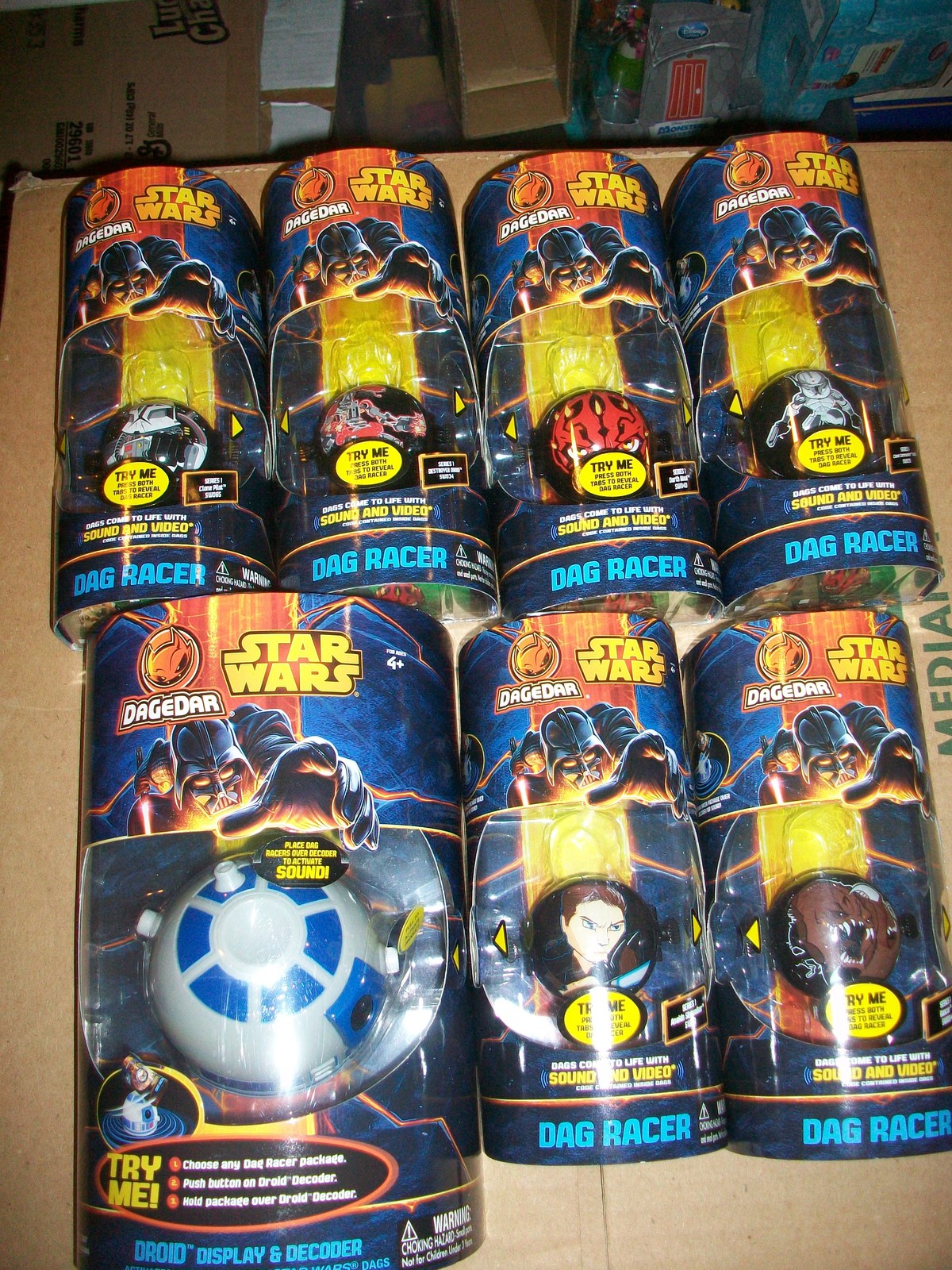 7 Star Wars Dagedar Droid Display Decoder-Rancor-Clone Pilot-Anakin-Dag ...