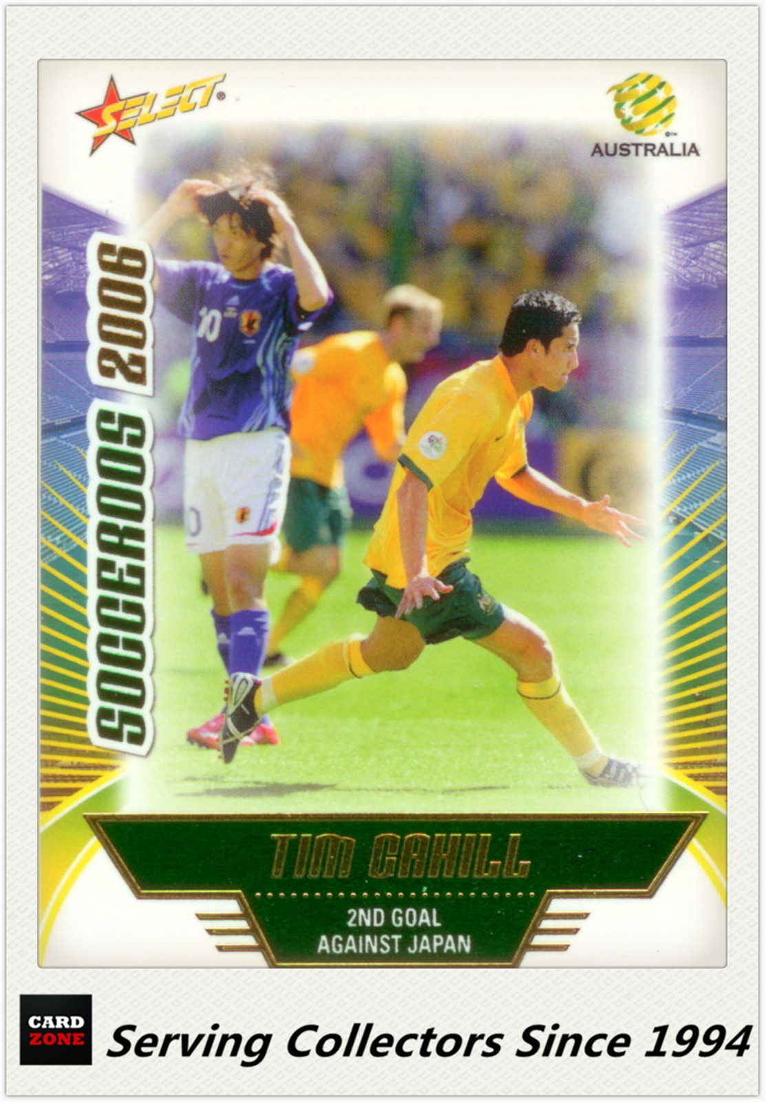 2006-07 Select Inaugural A League Socceroos Card SR27: Tim Cahill 2nd ...