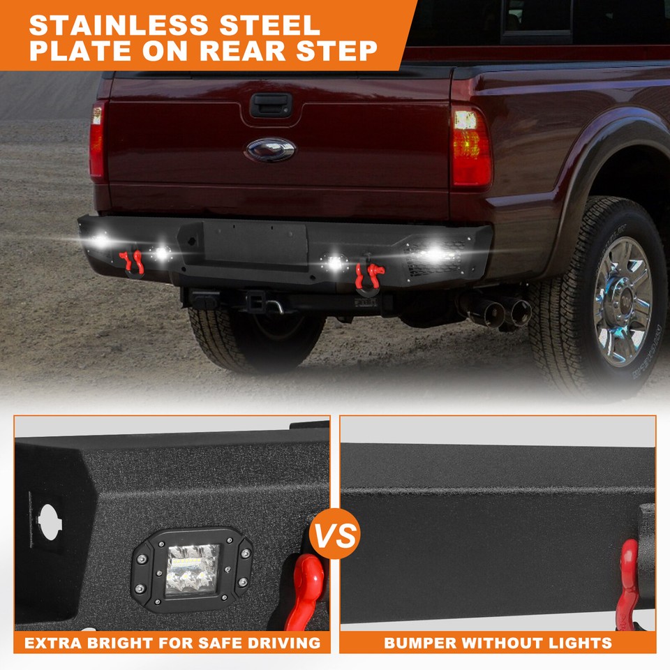 For 1999-2004 Ford F250 F350 Super Duty Front Rear Bumper Offroad w ...