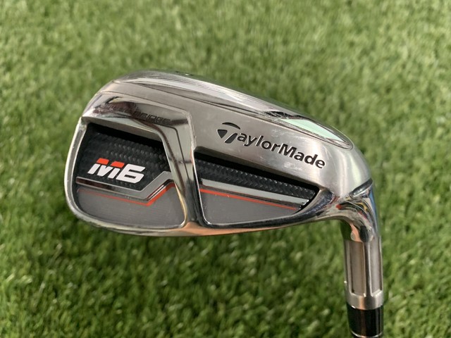 TAYLORMADE M6 PITCHING WEDGE ATMOS ORANGE 6 GRAPHITE REGULAR VERY GOOD ...