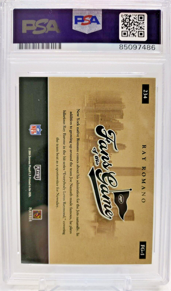 RAY ROMANO AUTO 2004 Playoff Honors Fans of the Game PSA DNA Signed NY ...