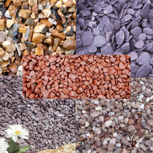 25KG Bag Decorative Red Gravel Landscaping Cheshire Pink Gravel Golden ...