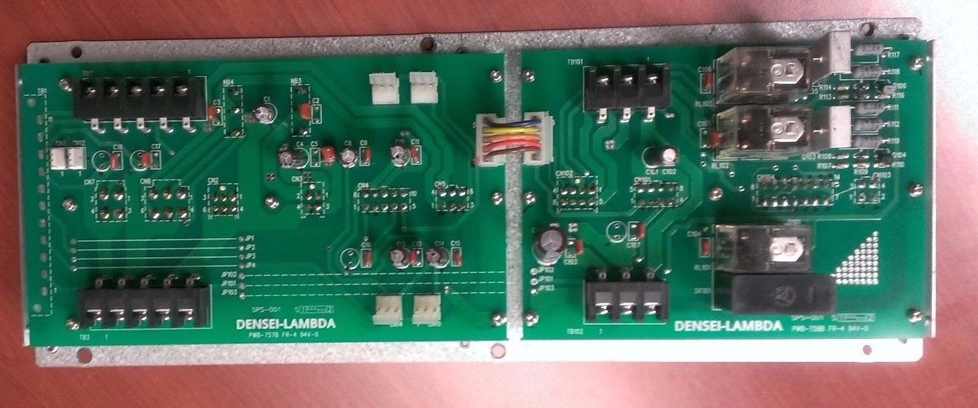 FUJI FRONTIER PWB DENSEI LAMBDA PWB 758B FR-4 94V-0 WITH PWB 757B FR-4 ...