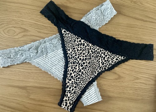 Maurices Womens Thongs Plus Size 3 Multi Colored Wide Lace Trim 2 Pairs ...