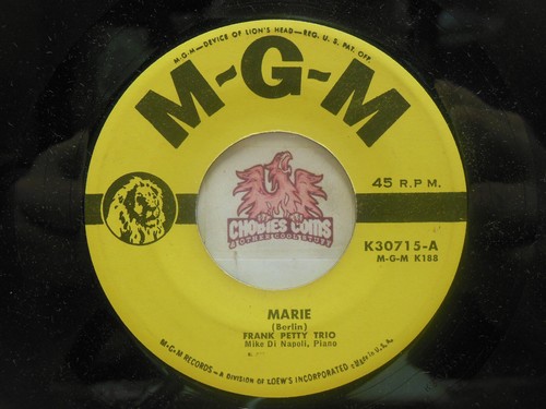Frank Petty Trio – Marie / Rosetta, 45 RPM VG (26D) | eBay