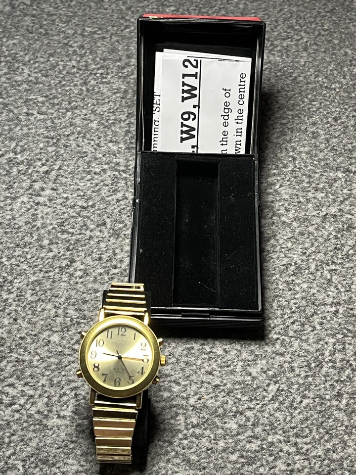 Cobalt Speechmaster Quartz Talking Alarm Watch Boxed Mint Condition ...