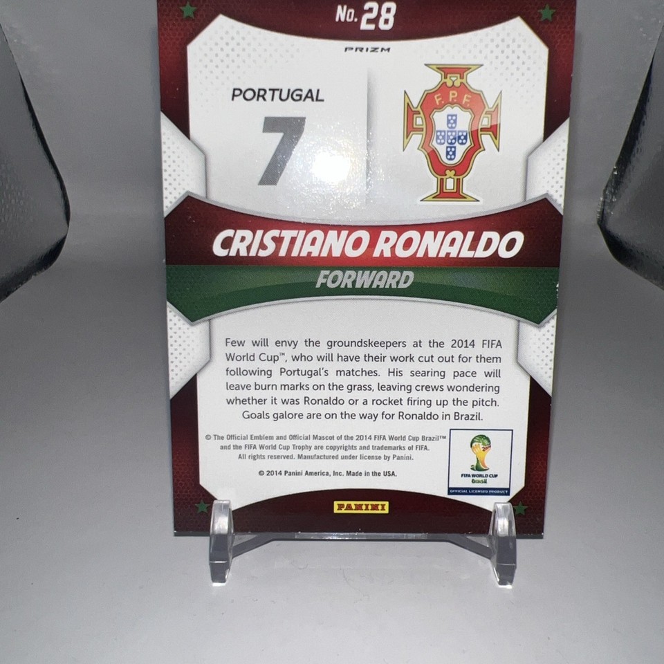 2014 Panini Prizm World Cup Stars Silver Prizm Cristiano Ronaldo #28 | eBay