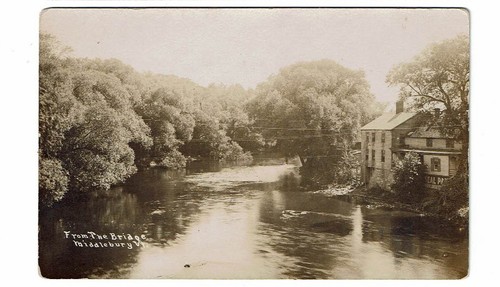 RPPC Middlebury, VT River and Old Mill Early 1900s | eBay