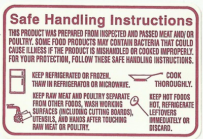 Safe Handling Instructions Label (2 roll x1000/roll = Total of 2000 ...
