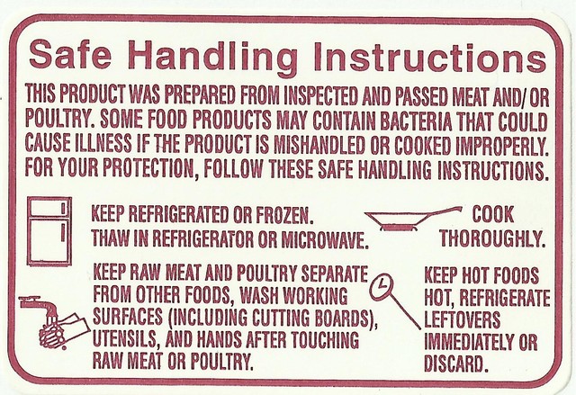 Safe Handling Instructions Label (2 roll x1000/roll = Total of 2000 ...