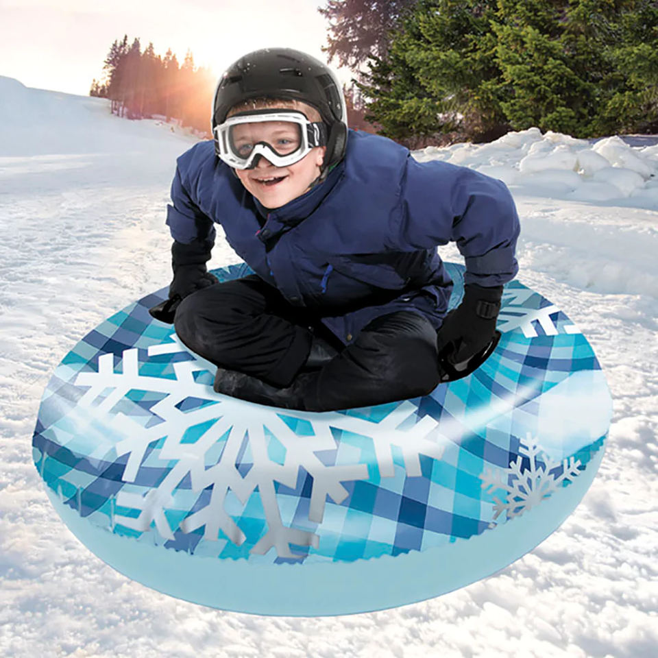 Aqua Leisure 43" Pipeline Sno Clear Top Racer Sno-Tube - Cool Blue ...